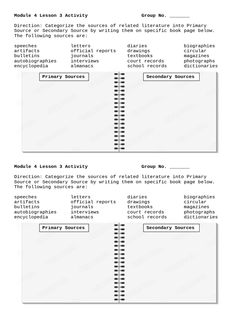 Module 4 Lesson 3 Activity | PDF