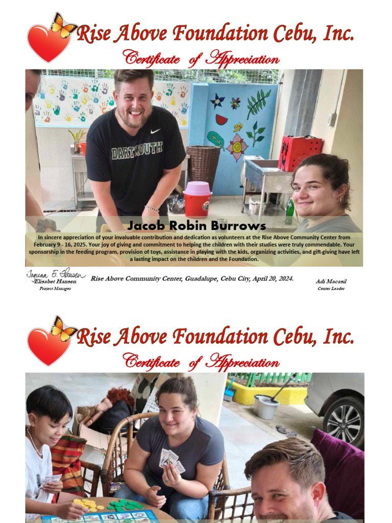 Certificate of Appreciation for Volunteers | PDF