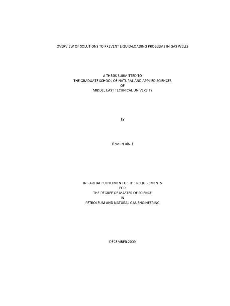 Overview of Solutions to Prevent Liquid‐Loading Problems in Gas Wells ...