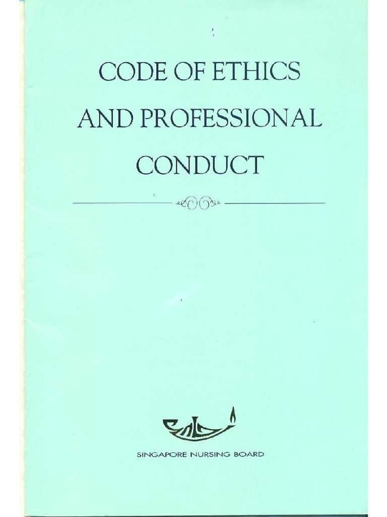 Code of Ethics and Professional Conduct | PDF