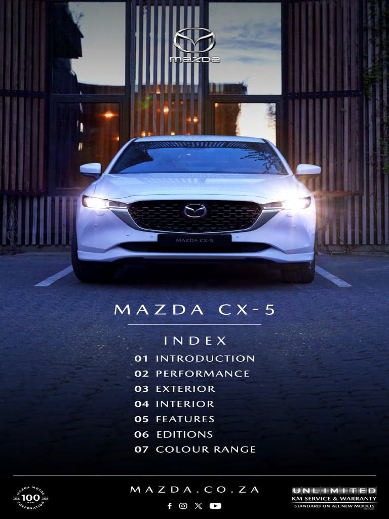 Mazda CX 5 Brochure 2024 | PDF | Land Vehicles | Car Body Styles