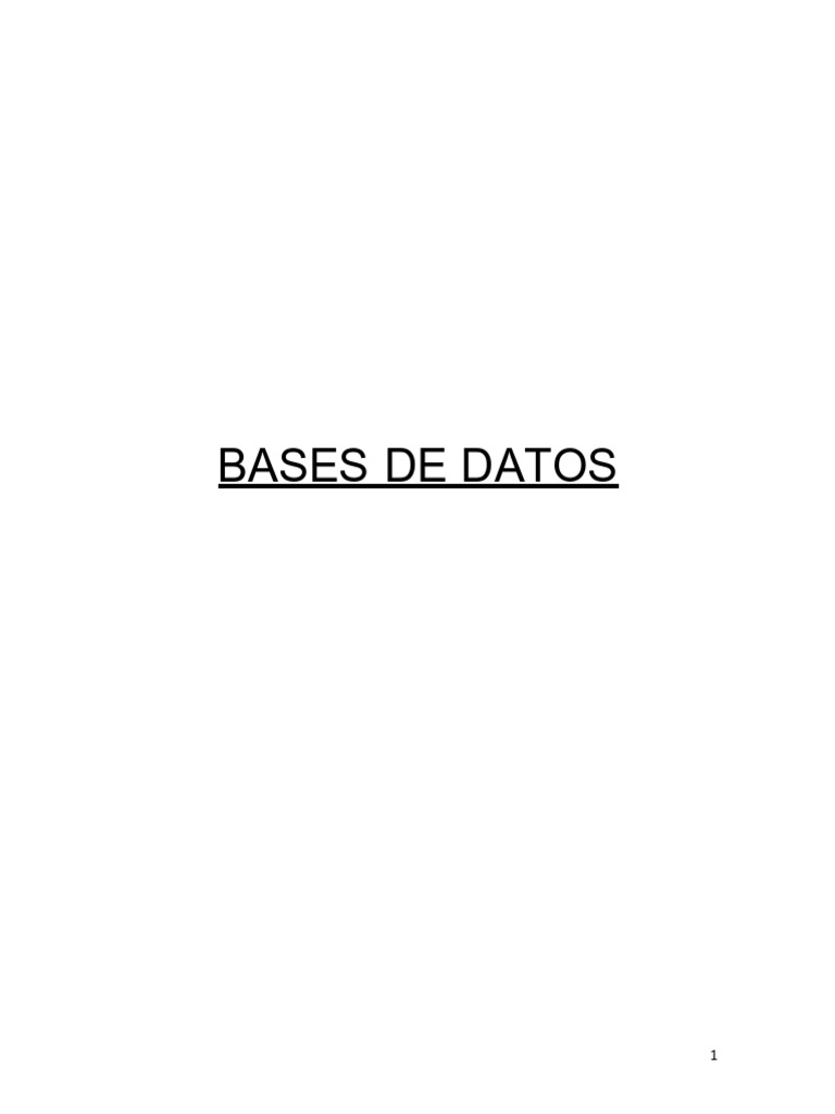 Modulo Bases de Datos Curricular | PDF | Bases de datos | Base de datos relacional