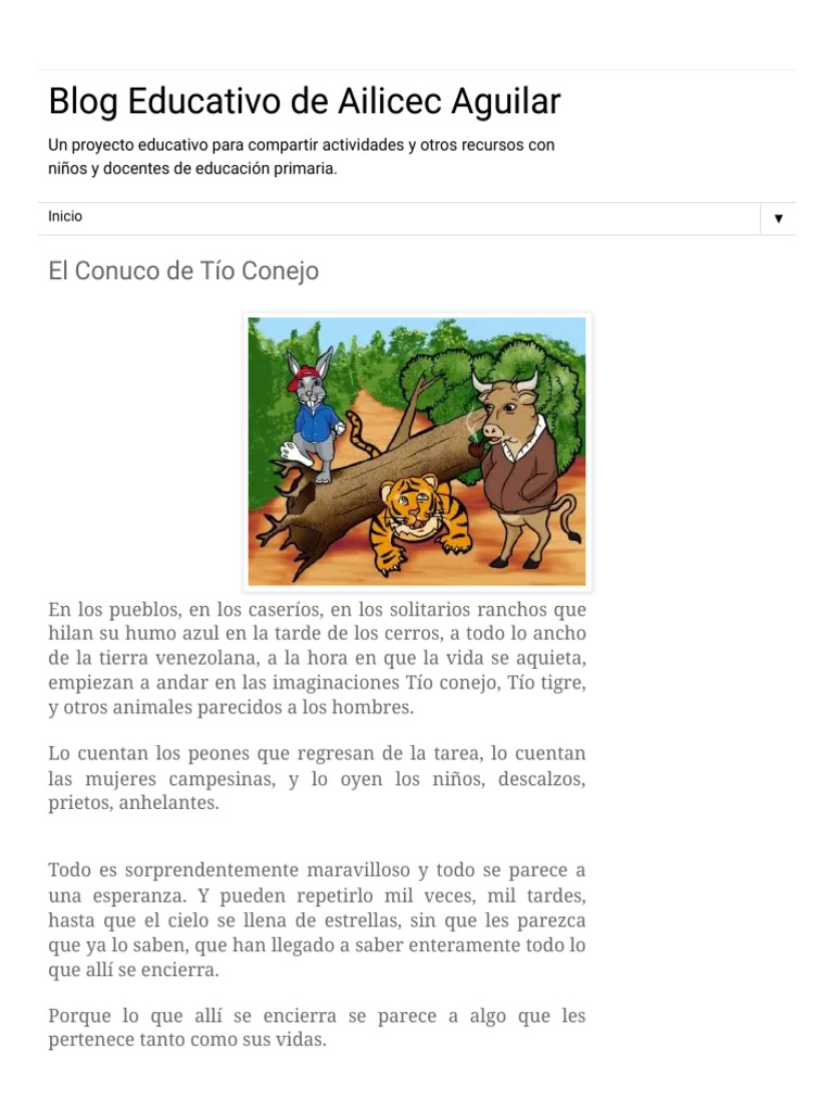 El Conuco de Tío Conejo | PDF