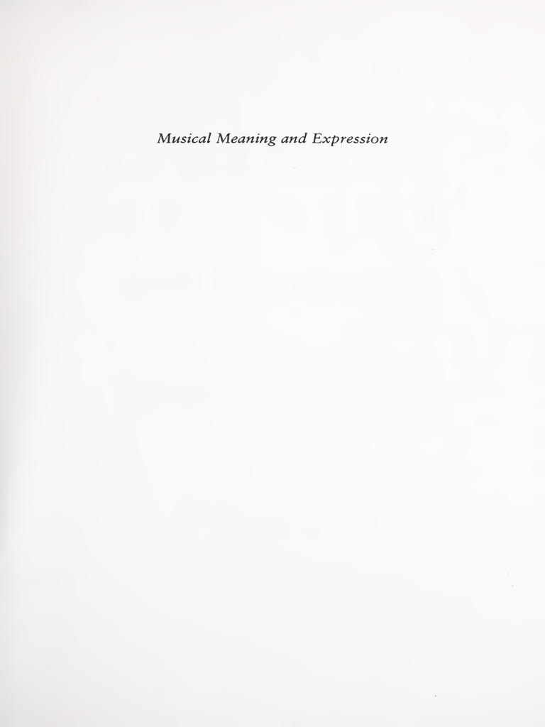 Musical Meaning and Expression (Stephen Davies) (Z-Library) | PDF ...