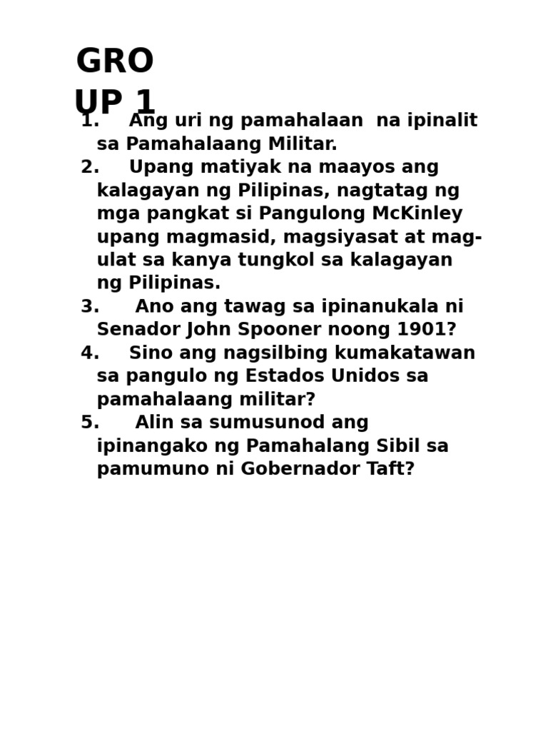 Group Activity - Ap 6 - Q2 | PDF