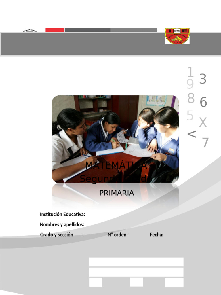 Evaluación Diagnóstica Matemáticas 2° Primaria | PDF