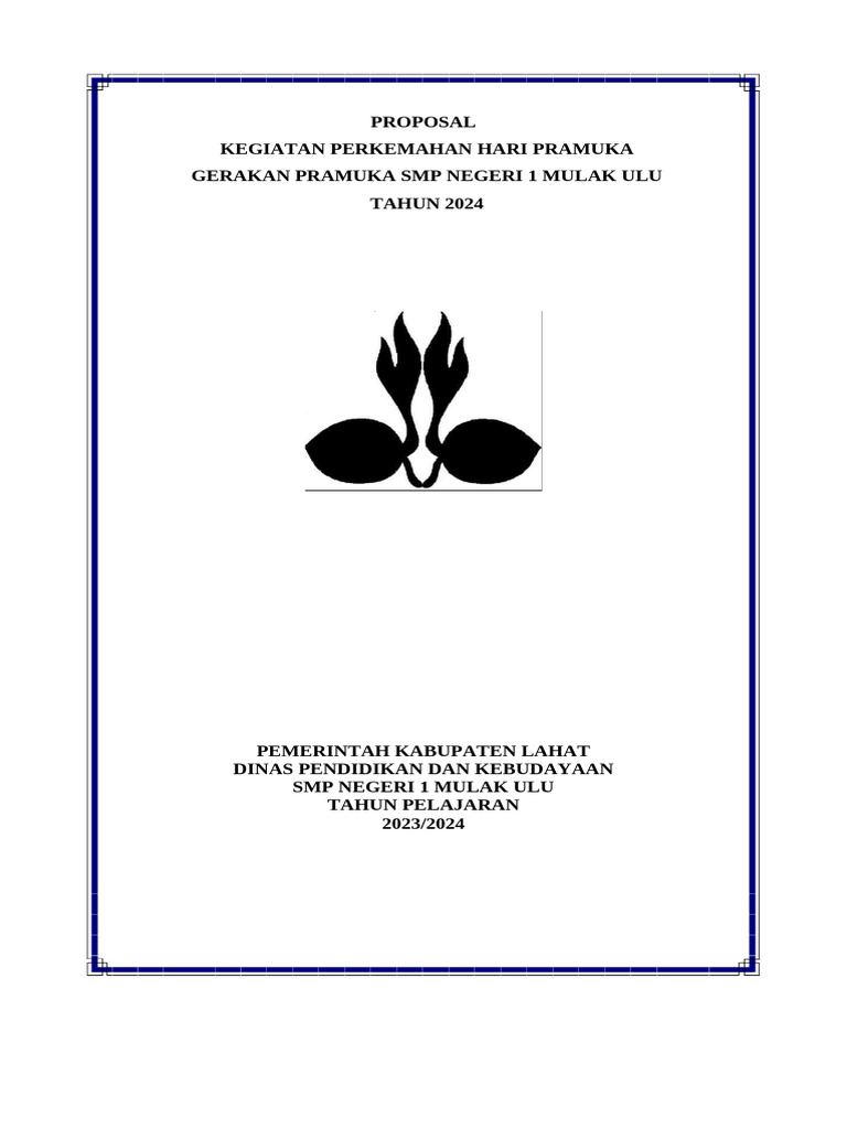 Proposal Pramuka Hut 2024 (1) | PDF