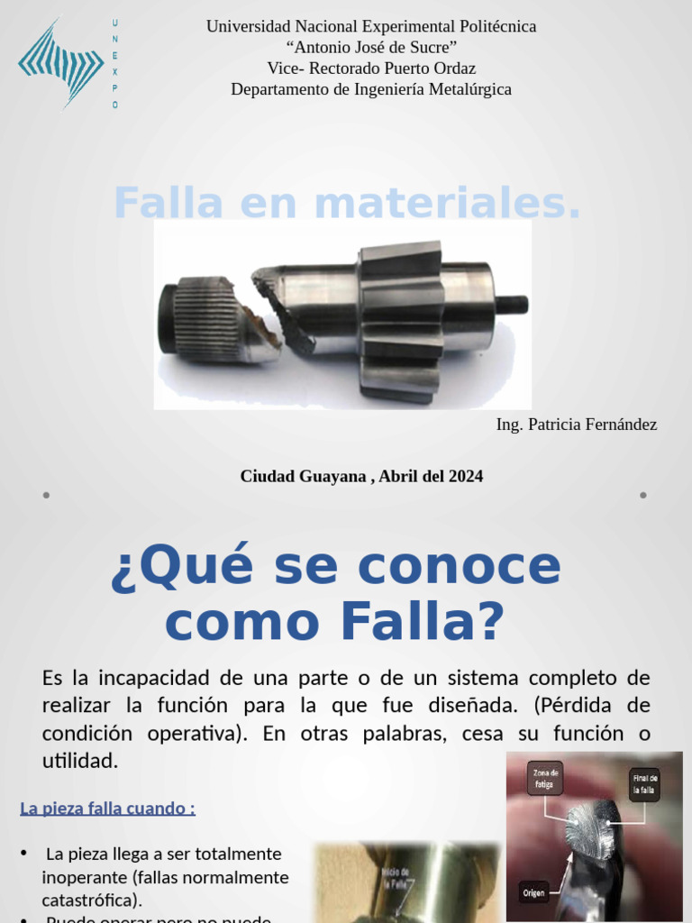 Causas y Prevención de Fallas en Materiales | PDF | Fractura | Corrosión