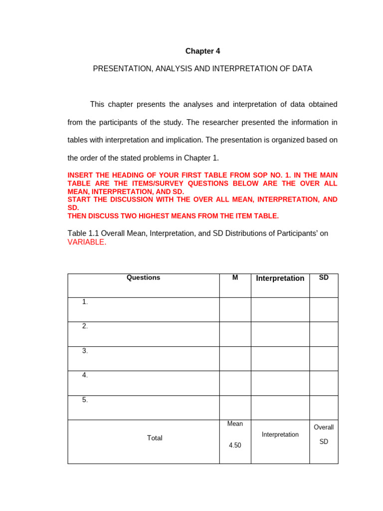 Data Analysis and Interpretation | PDF | Null Hypothesis | Hypothesis