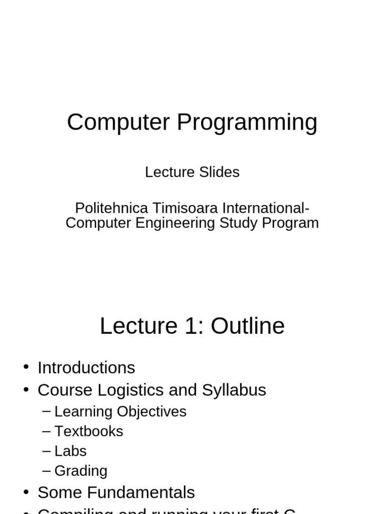 C slides | PDF | Central Processing Unit | Integer (Computer Science)