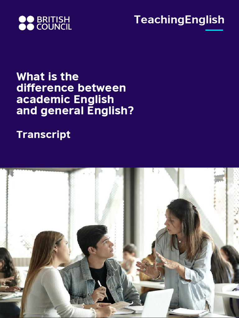 Academic vs General English Explained | PDF | Second Language ...