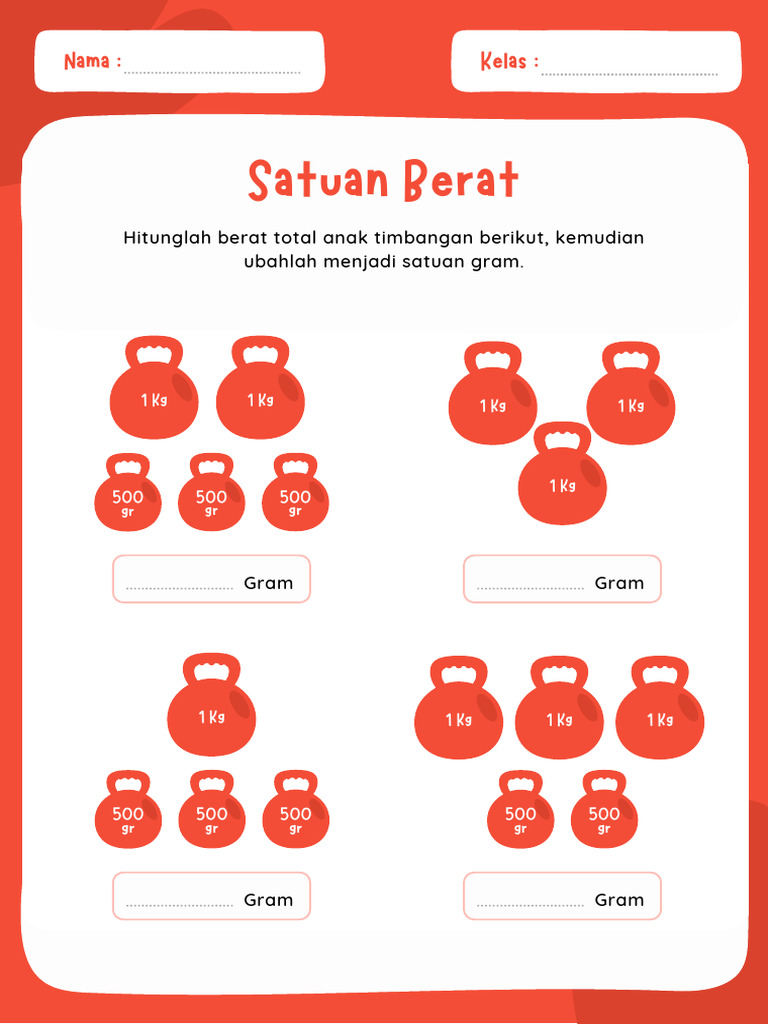 Menghitung dan Mengubah Satuan Berat | PDF