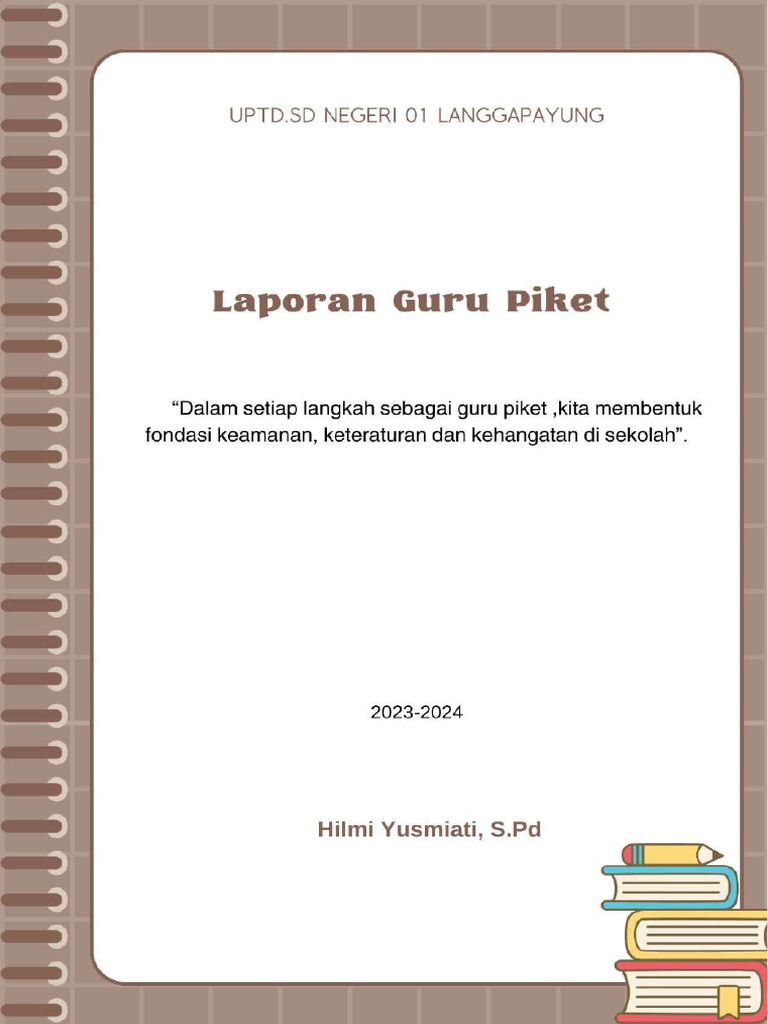 Laporan Guru Piket Mamak | PDF