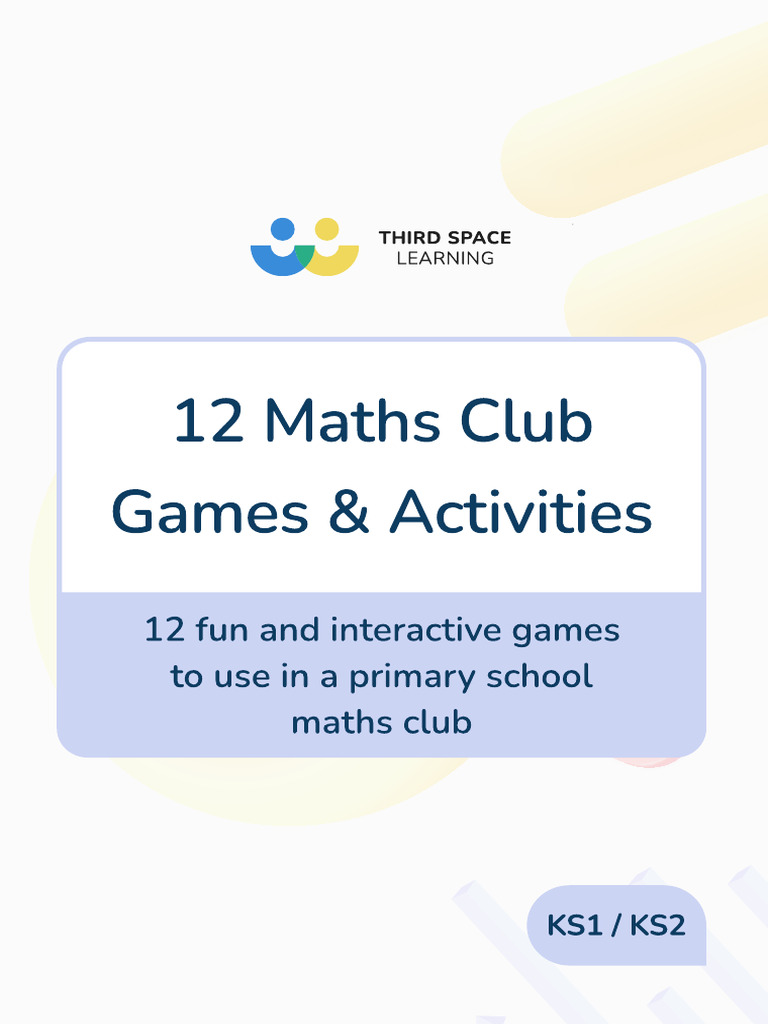 12 Maths Club Games Activities | PDF | Polygon | Mathematics