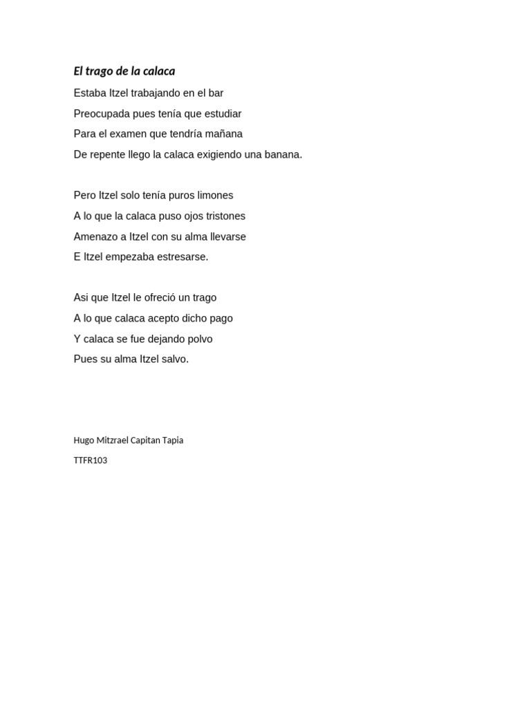 El Trago de La Calaca | PDF