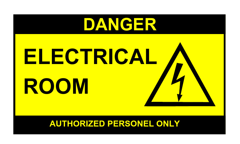 Sign Electrical Room | PDF