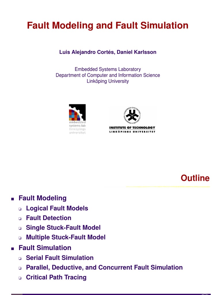 Fault Simulation Lec2 - A | PDF | Simulation | Logic