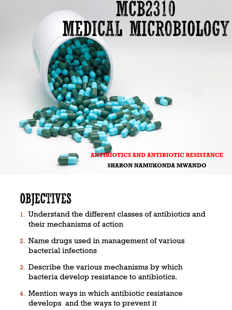 Antibiotics and Antibiotic Resistance JANUARY 2025 | PDF ...