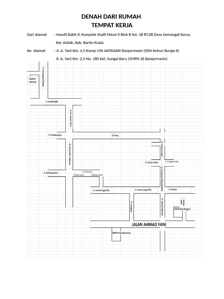 Denah Tempat Kerja | PDF