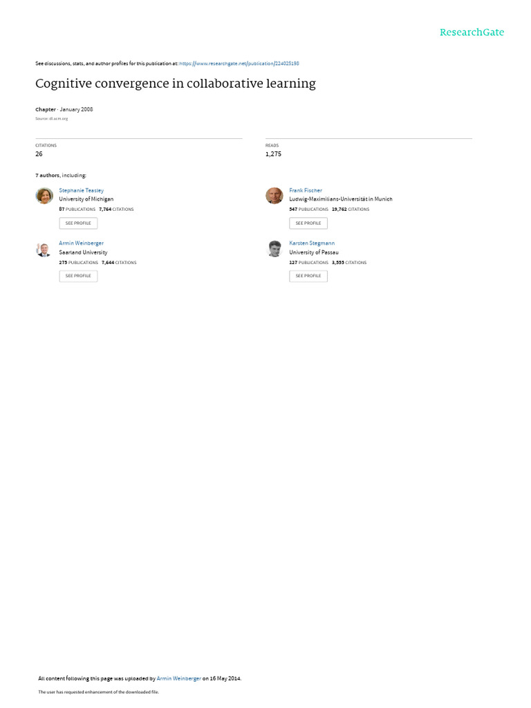 Cognitive Collaborative | PDF | Learning | Knowledge