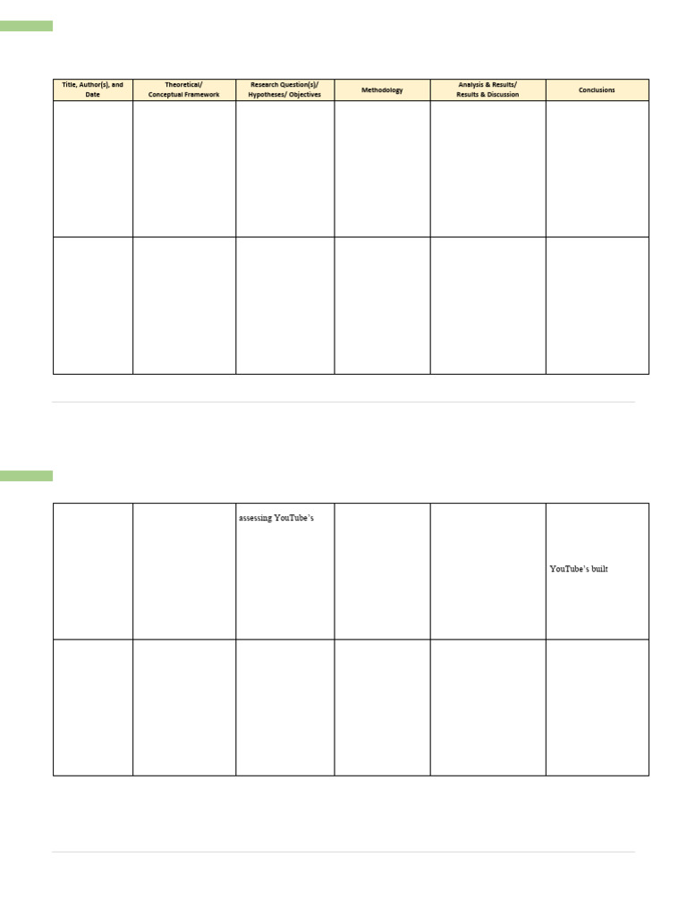 CSP5 ITP5 Lit Review Matrix 1 | PDF | Metadata | Deep Learning