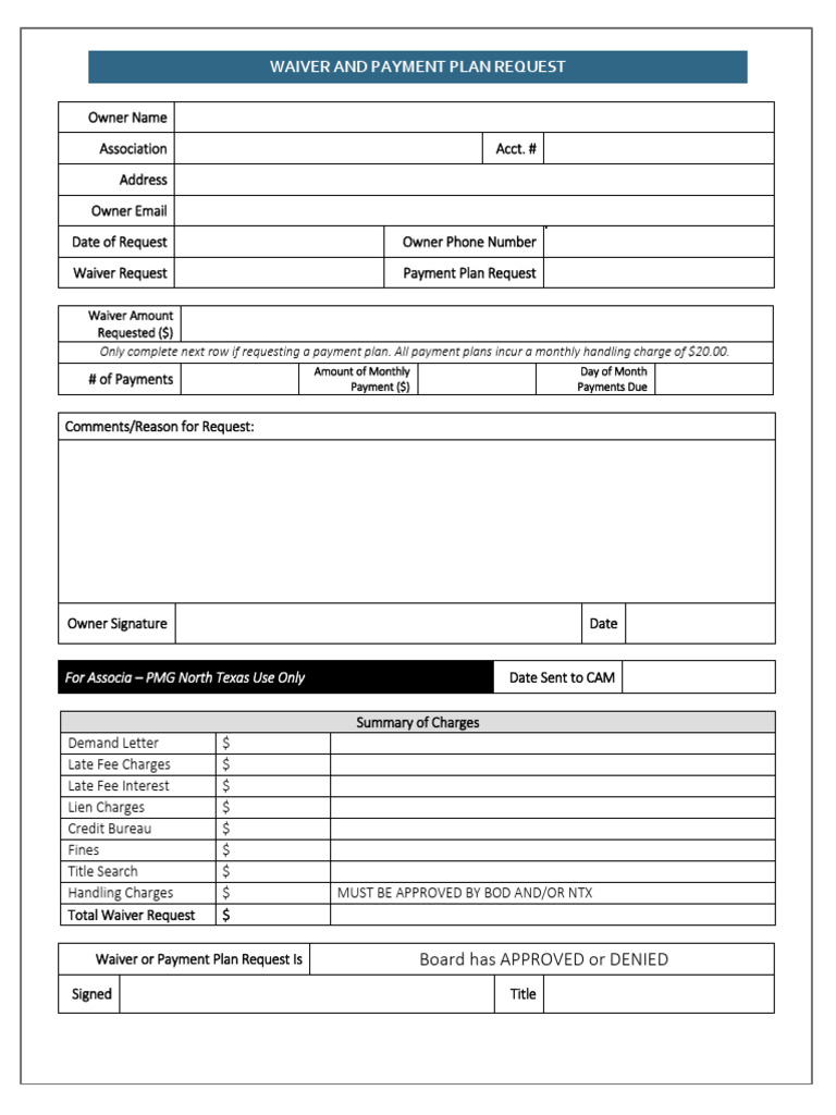 NTX Waiver PP Request Form | PDF