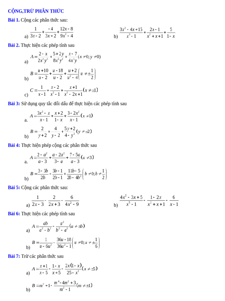 C NG, TR Phân TH C | PDF
