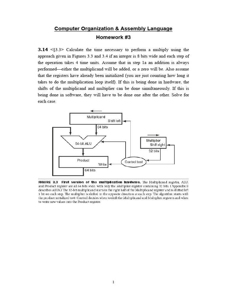 CompOrg 5thed HW3 | PDF