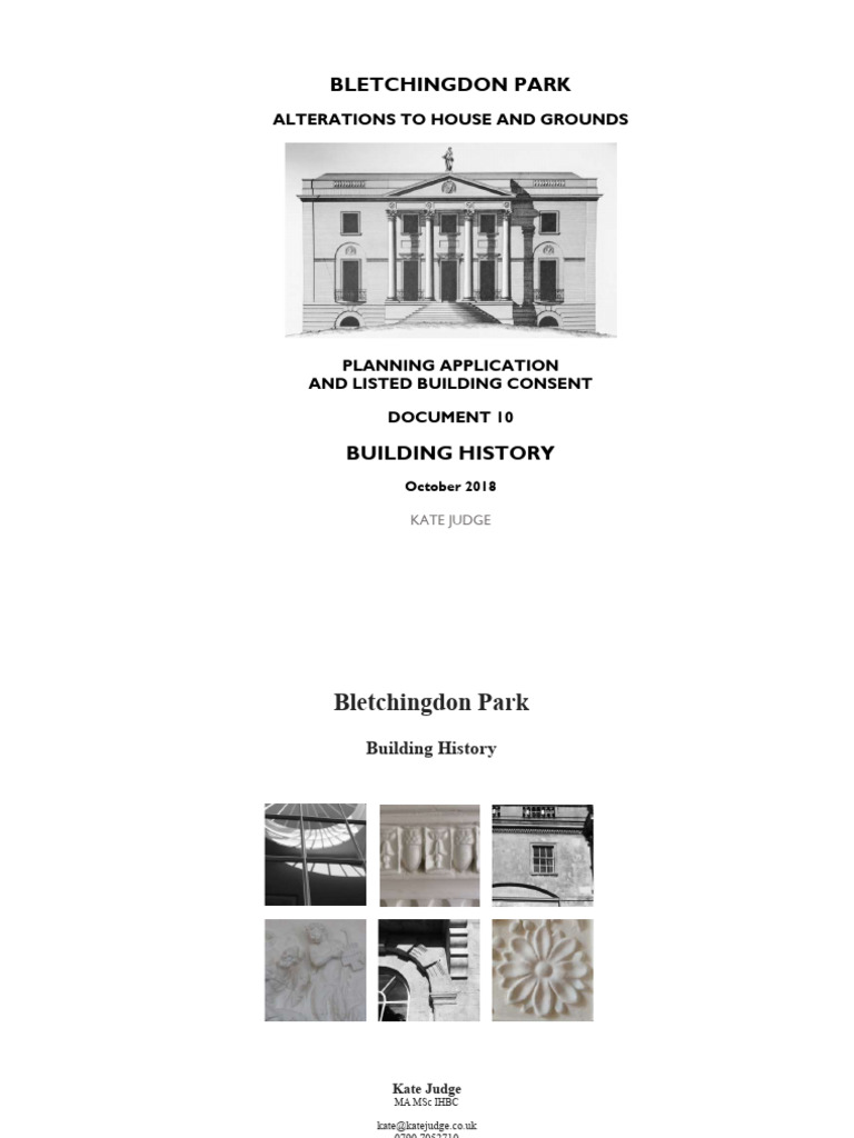 Bletchingdon Park: Alterations To House and Grounds | PDF | Stairs ...
