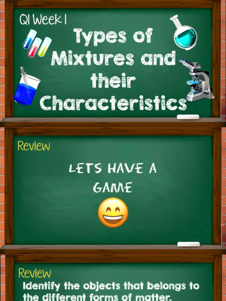 TYPE OF MIXTURES | PDF