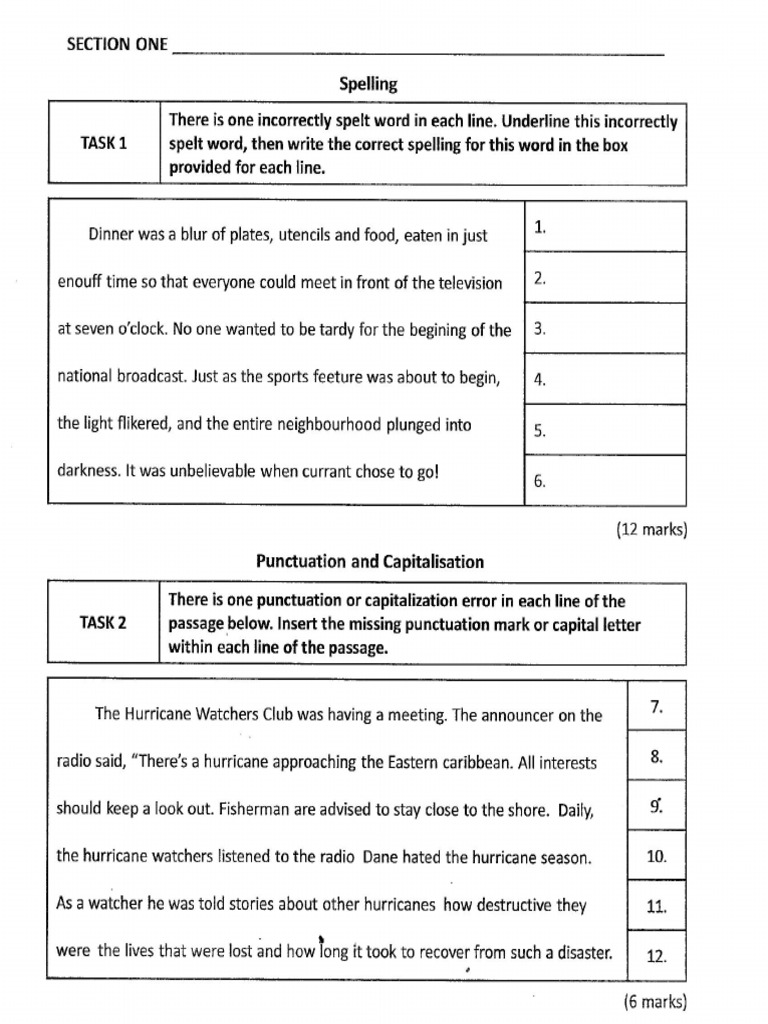 Spelling, Punctuation, Grammar | PDF