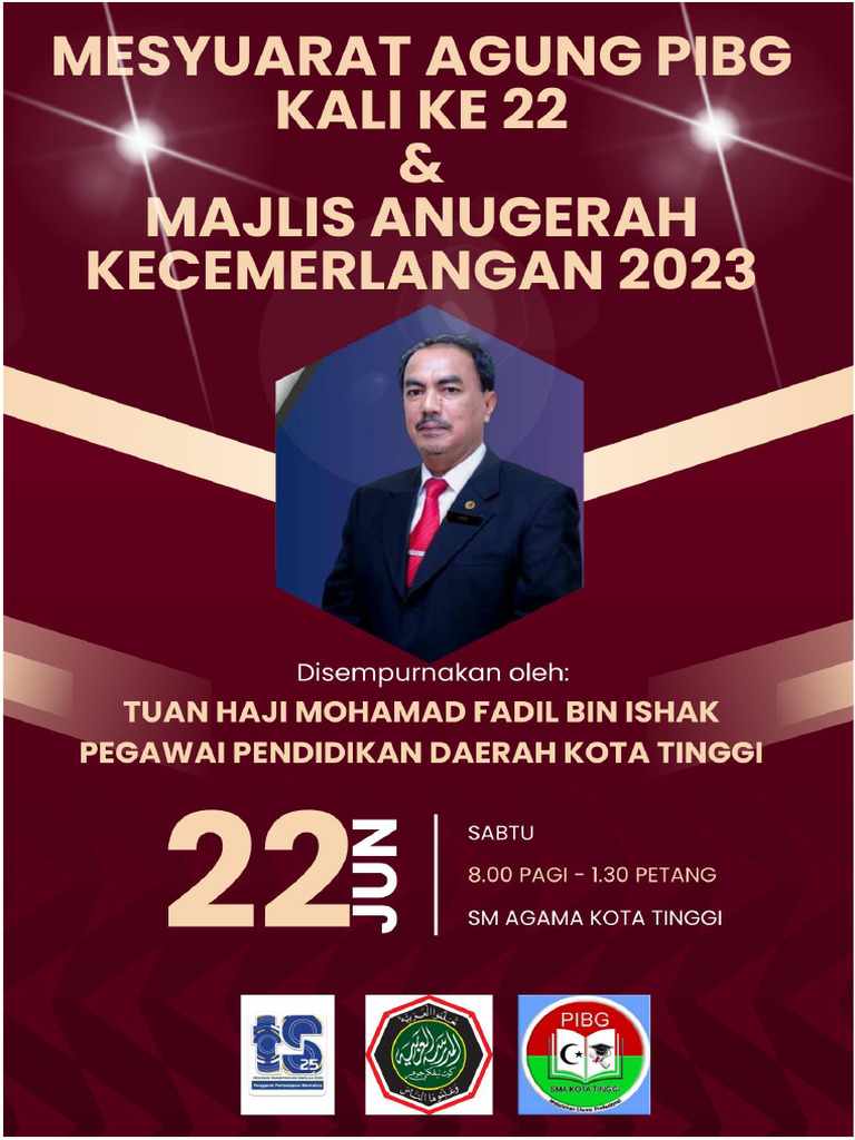 Buku Program Mesyuarat Agung Pibg Dan Majlis Anugerah Kecemerlangan | PDF