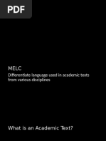Characteristics and Features of Academic Text | PDF | Subject (Grammar ...