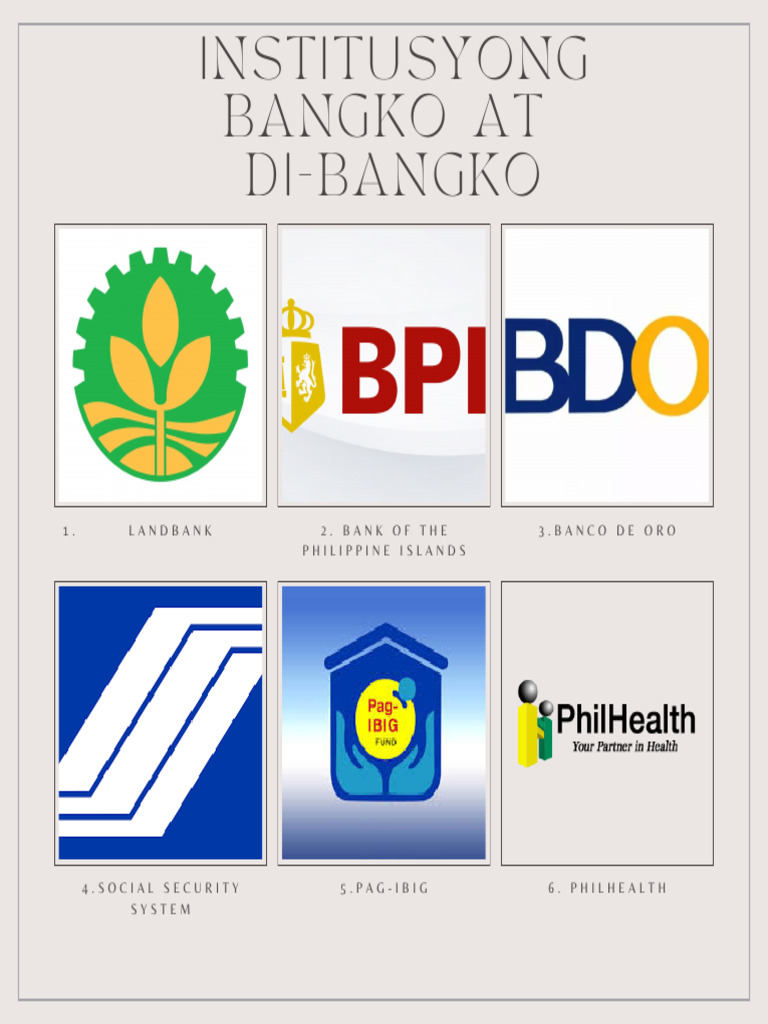 Mga Institusyong Bangko at Di Bangko | PDF
