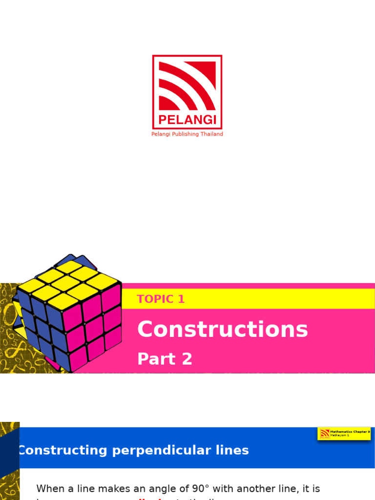 Focus Smart Plus Maths M1 Chapter 9 Topic 9.1 Constructions Part 2 | PDF | Perpendicular ...