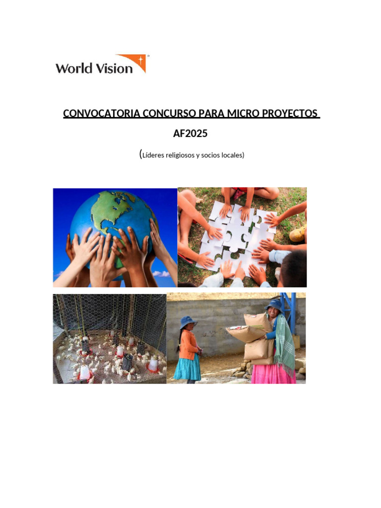 Convocatoria Micro Proyectos AF2025 | PDF | Economias