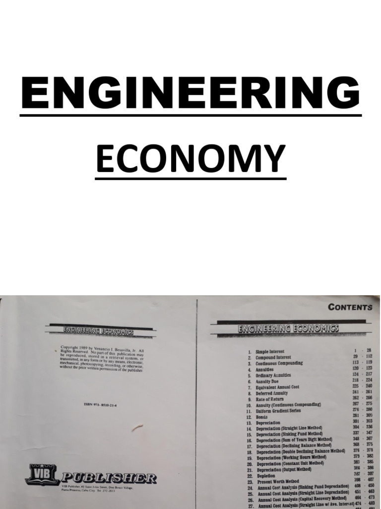 Engineering Economy | PDF