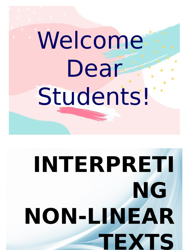 Linear and Non-Linear Texts | PDF | Chart | Cognitive Science