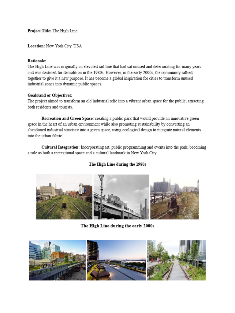 Transforming NYC's High Line Park | PDF