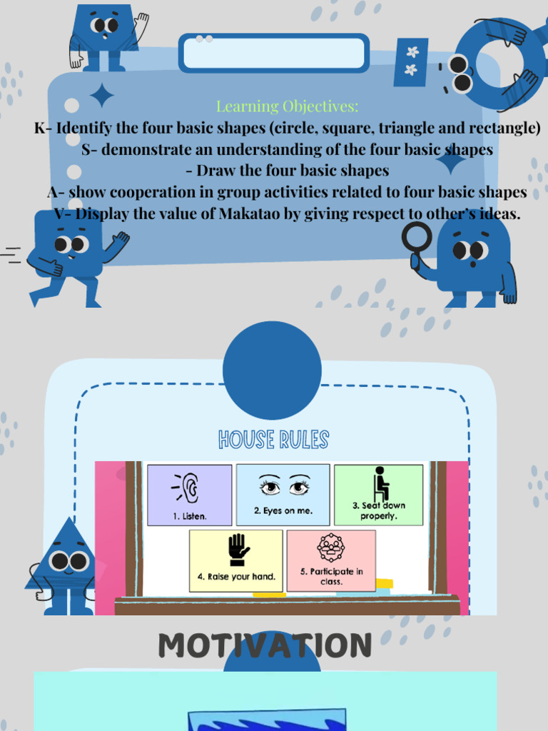 Introduction About Shape Presentation in Blue Illustrative Style | PDF