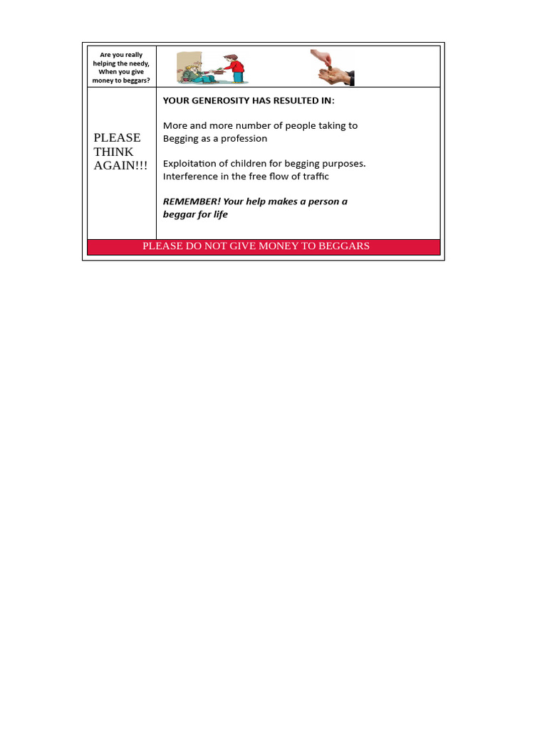 Beggars Poster | PDF