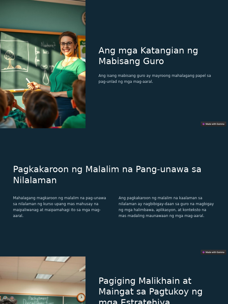 Ang Mga Katangian NG Mabisang Guro | PDF
