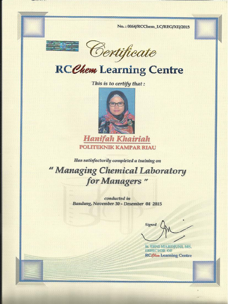 Managing Chemical Laboratory | PDF