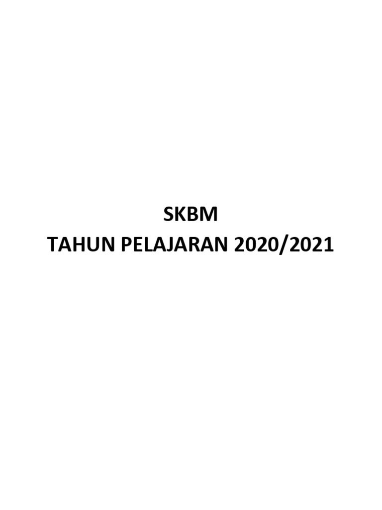 SKBM Edit Fix Banget | PDF