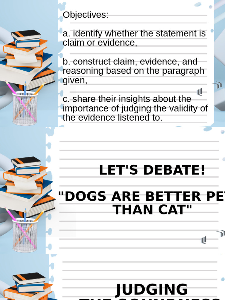 Analyzing Claims and Evidence | PDF | Evidence | Reason