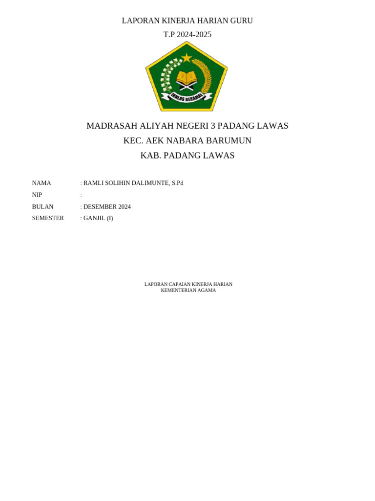 LKH Desember 2024 guru | PDF