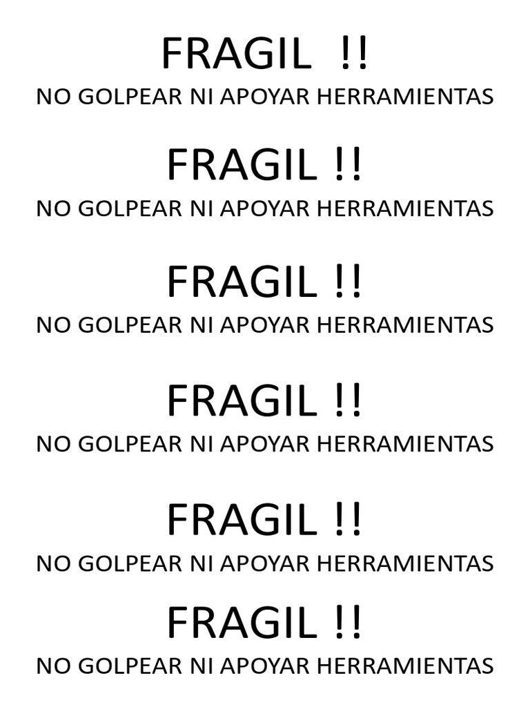 Fragil | PDF