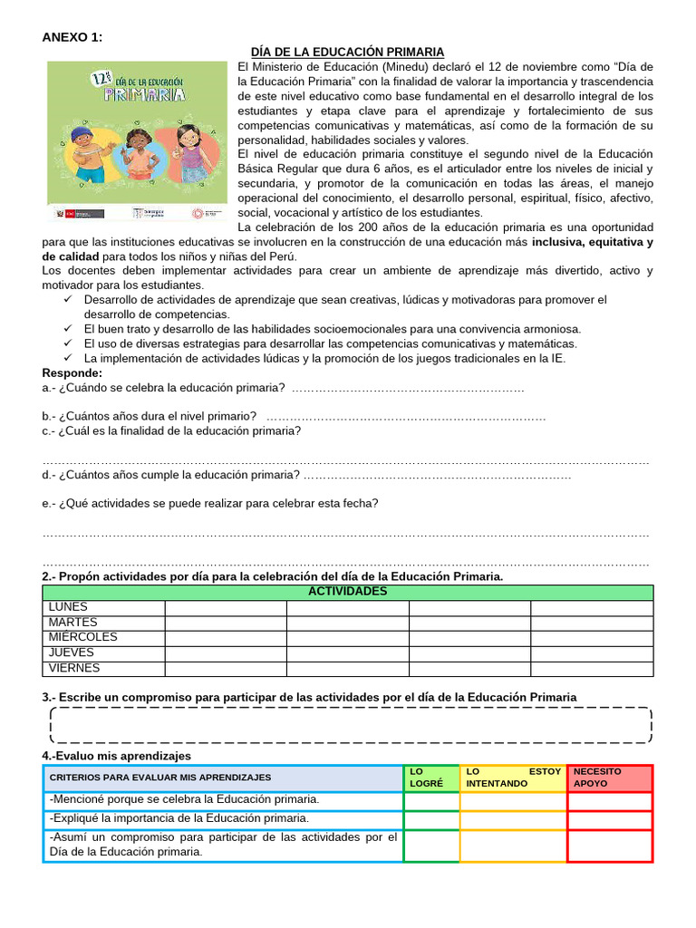 Tarea de Ps. | PDF | Educación primaria | Aprendizaje