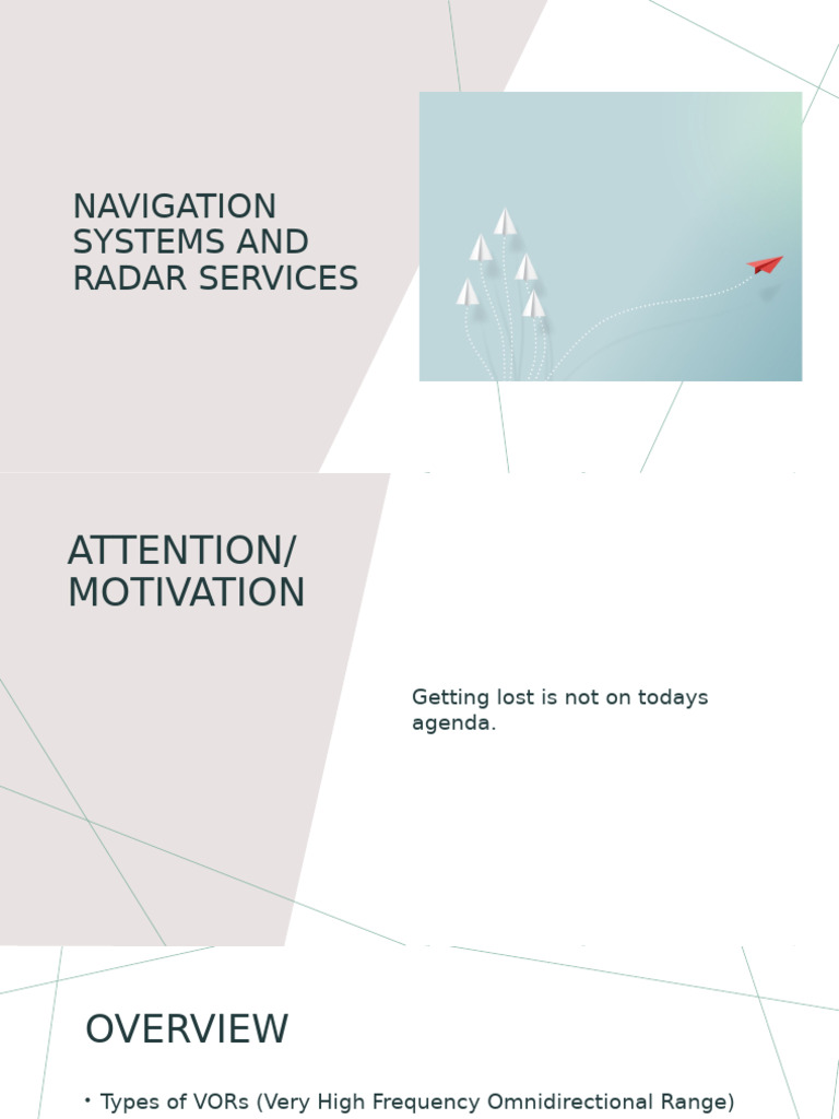 Task L - Navigation Systems and Radar Services | PDF | Instrument ...