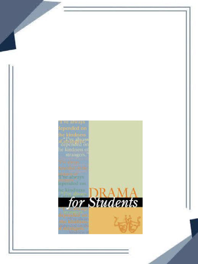 (Ebook) Drama For Students: Presenting Analysis | PDF